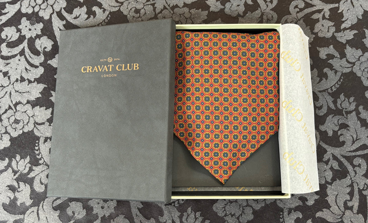 ACHERON - Anicent Madder Silk Day Cravat - Cravat Club London