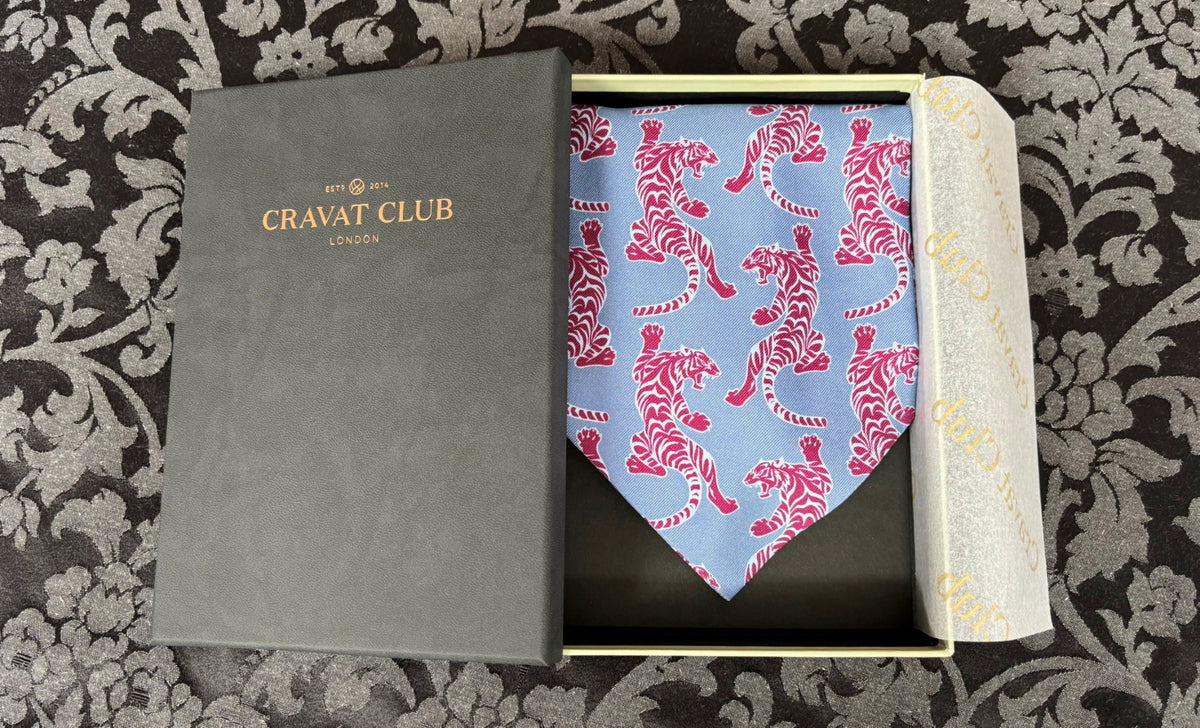AGU - Printed Silk Day Cravat - Cravat Club London