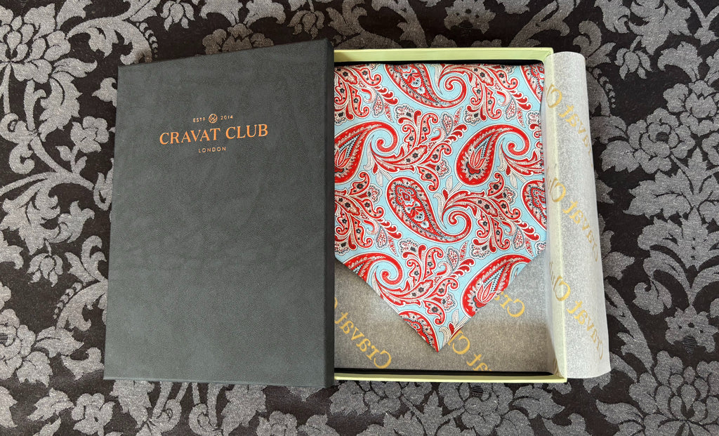 AKSEL - Printed Silk Day Cravat - Cravat Club London