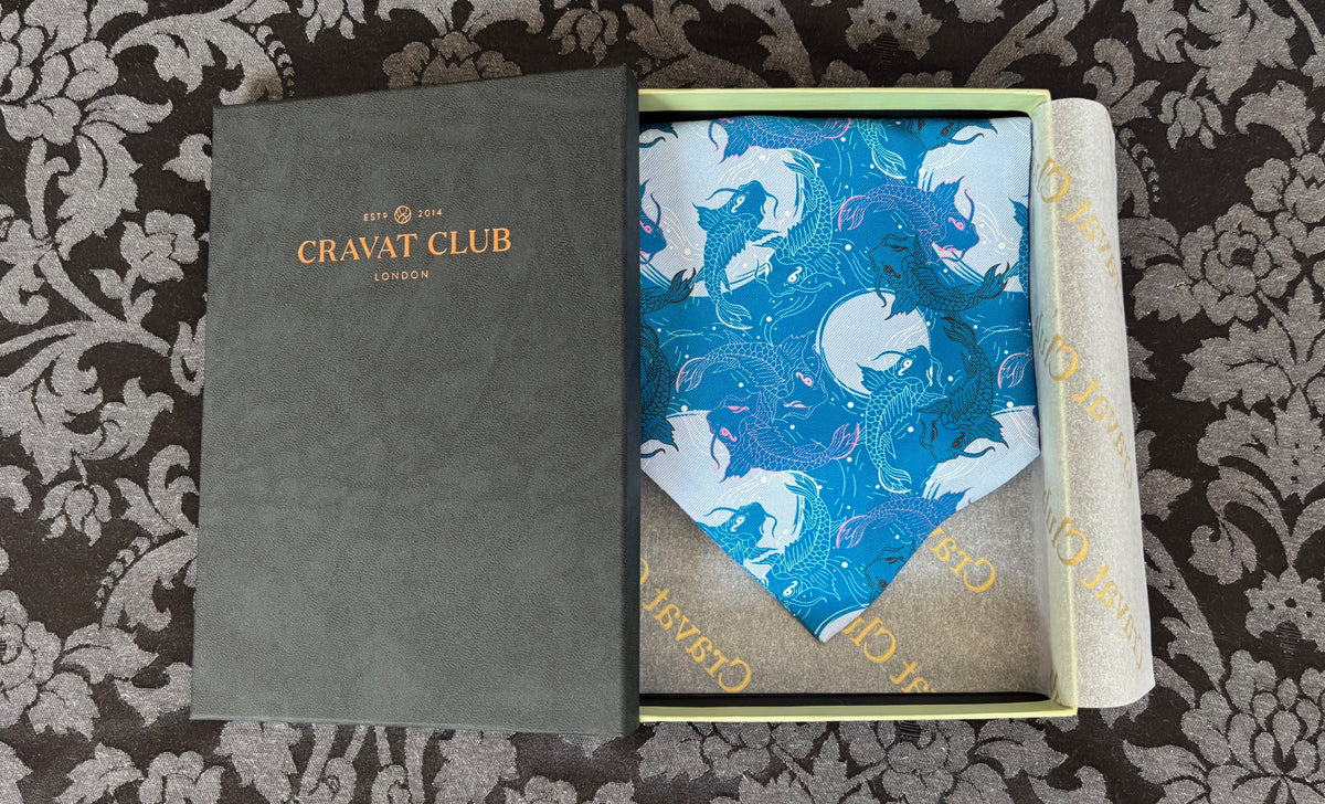 AOTO - Printed Silk Day Cravat - Cravat Club London