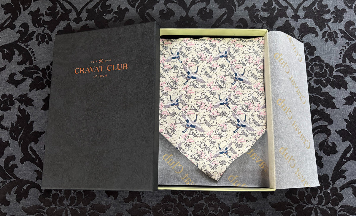 ATSUTO - Printed Silk Day Cravat - Cravat Club London