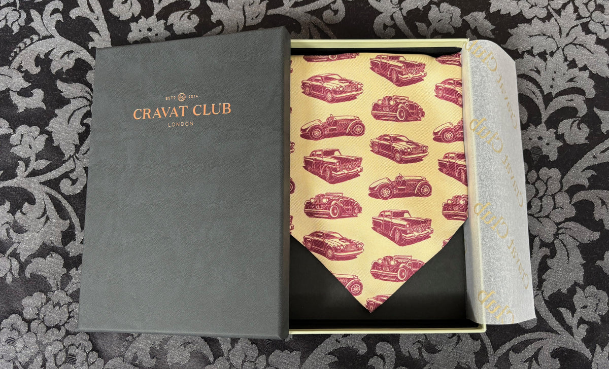 AUSTIN - Printed Silk Day Cravat - Cravat Club London