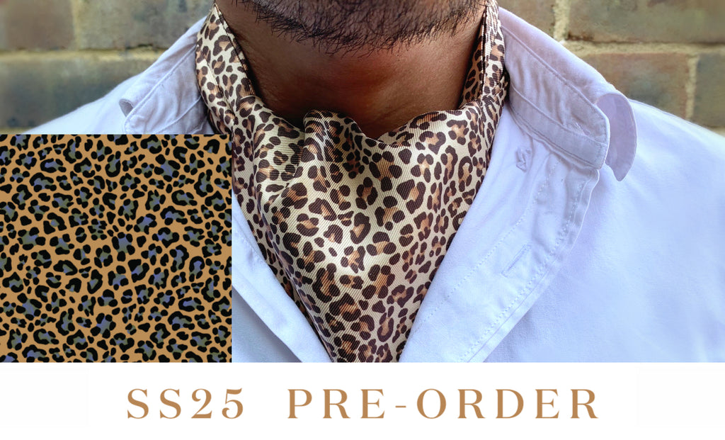 AZAAN - Printed Silk Day Cravat - Cravat Club London