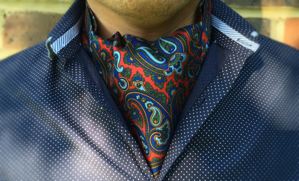 ENZO - Printed Silk Day Cravat - Cravat Club London