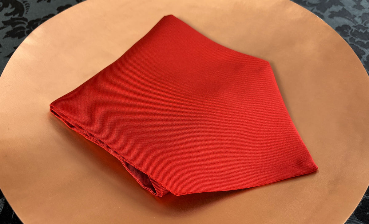 FIESTA - Hand-Dyed Plain Red Silk Day Cravat – Cravat Club