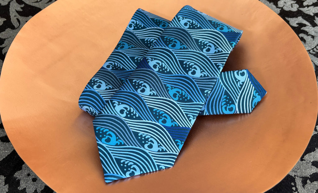 FUYUTO - Men's Printed Silk Tie - Cravat Club London