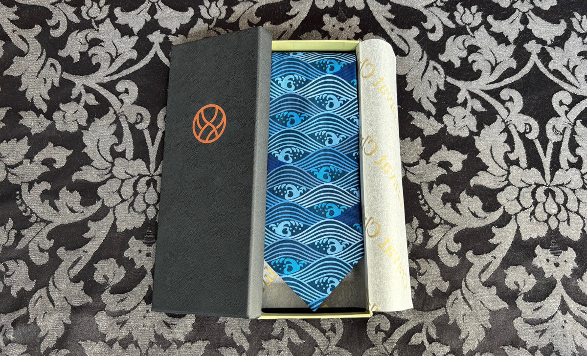 FUYUTO - Men's Printed Silk Tie - Cravat Club London