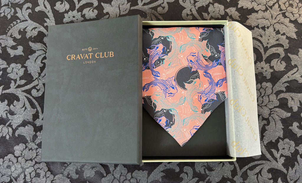 GAKUTO - Printed Silk Day Cravat - Cravat Club London
