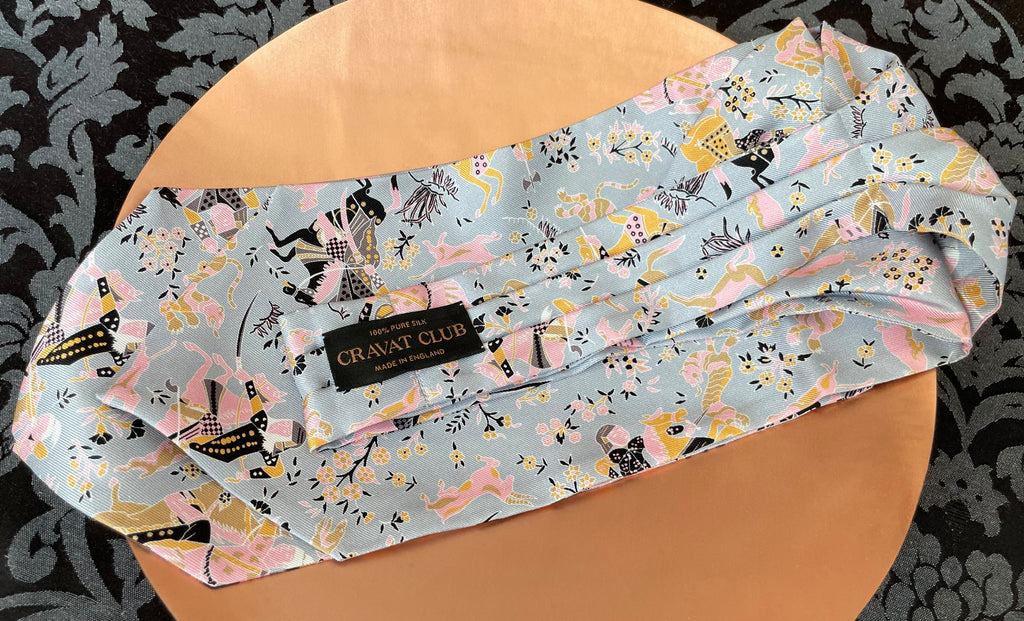 GENGHIS - Printed Silk Day Cravat - Cravat Club London
