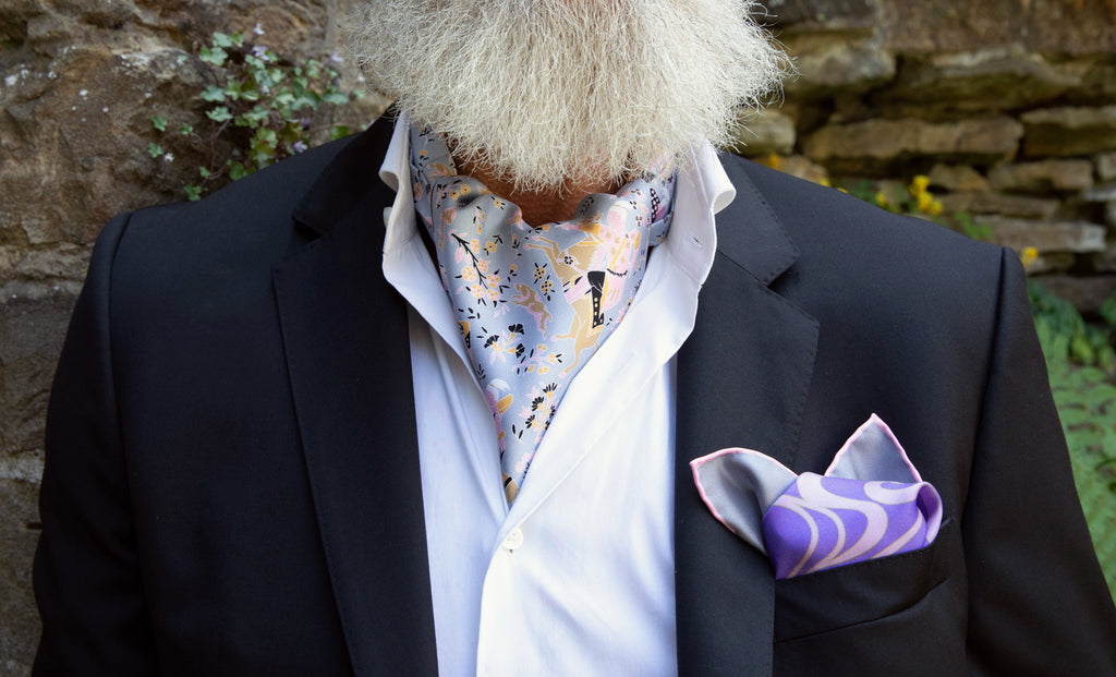 GENGHIS - Printed Silk Day Cravat - Cravat Club London