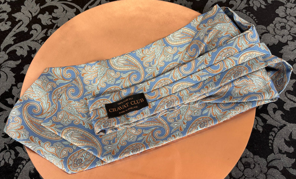HALSTEN - Printed Silk Day Cravat - Cravat Club London