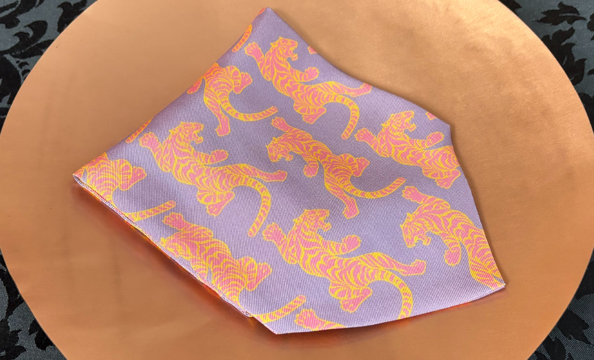 HOJOON - Printed Silk Day Cravat - Cravat Club London