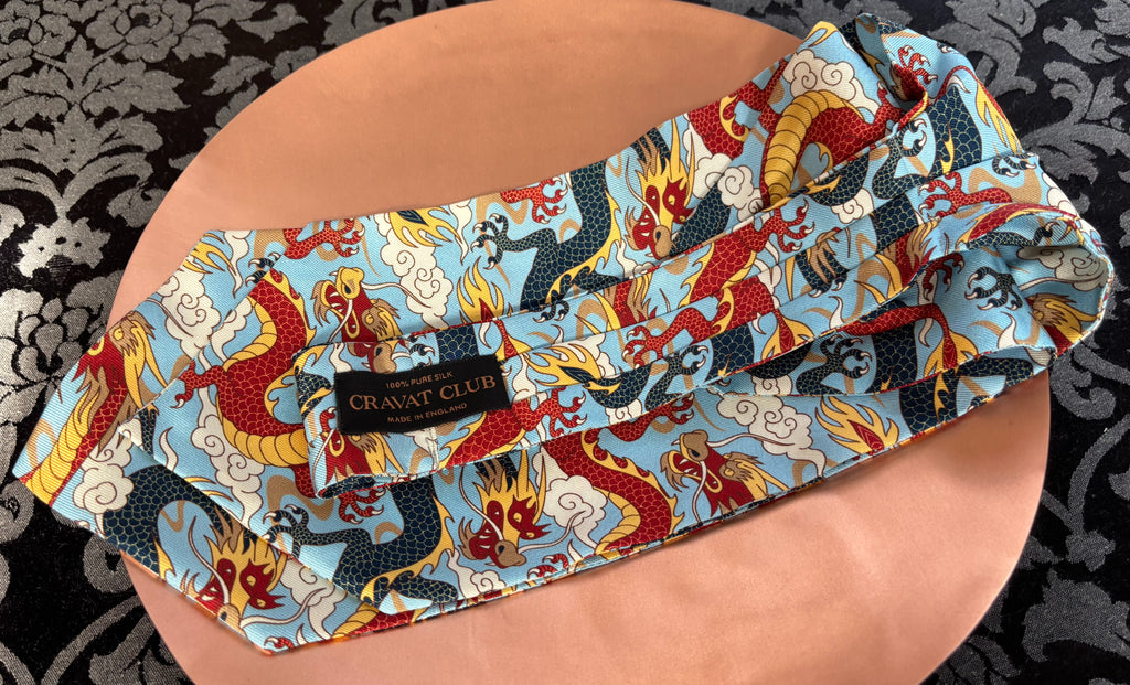 IKAZUCHI - Printed Silk Day Cravat - Cravat Club London