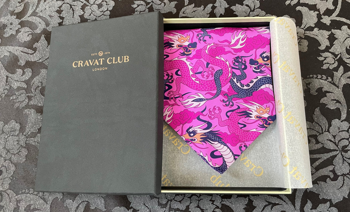 IKEUCHI - Printed Silk Day Cravat - Cravat Club London