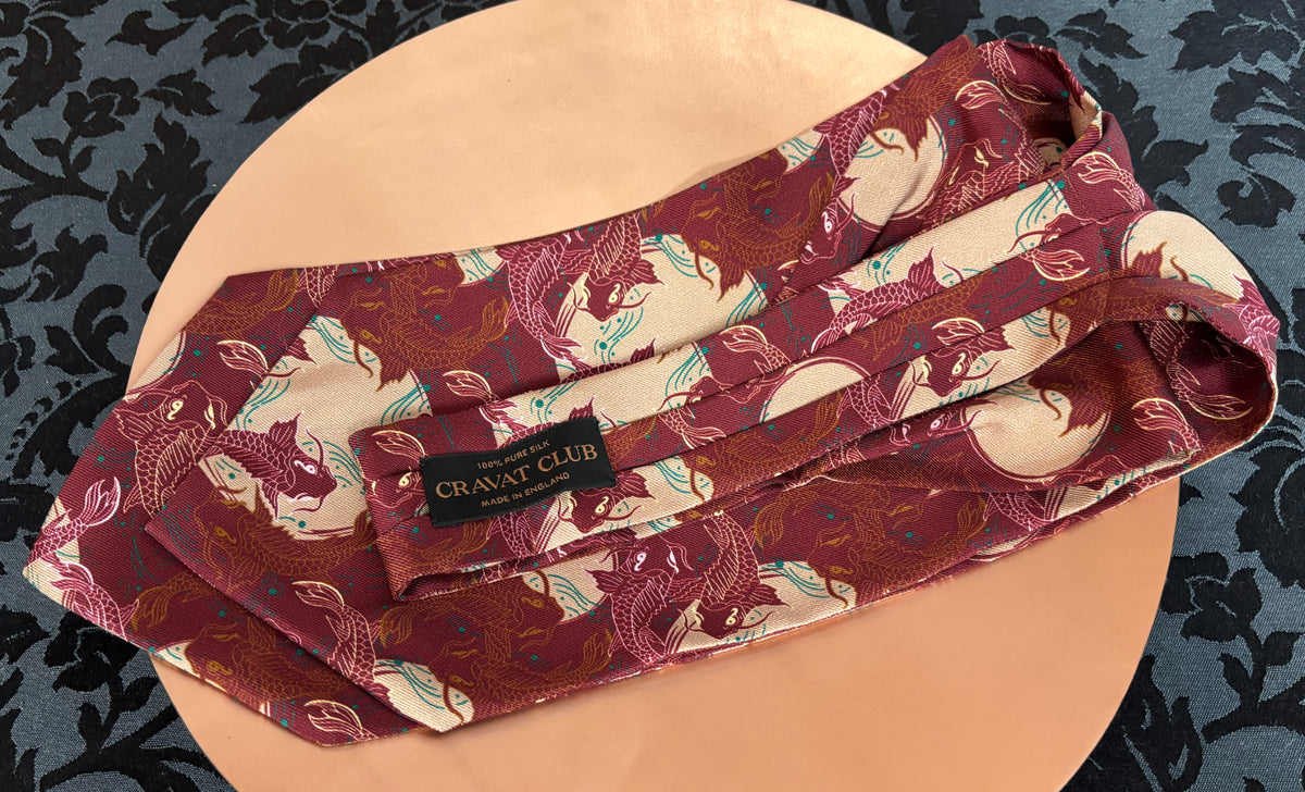 KATSUO - Printed Silk Day Cravat - Cravat Club London