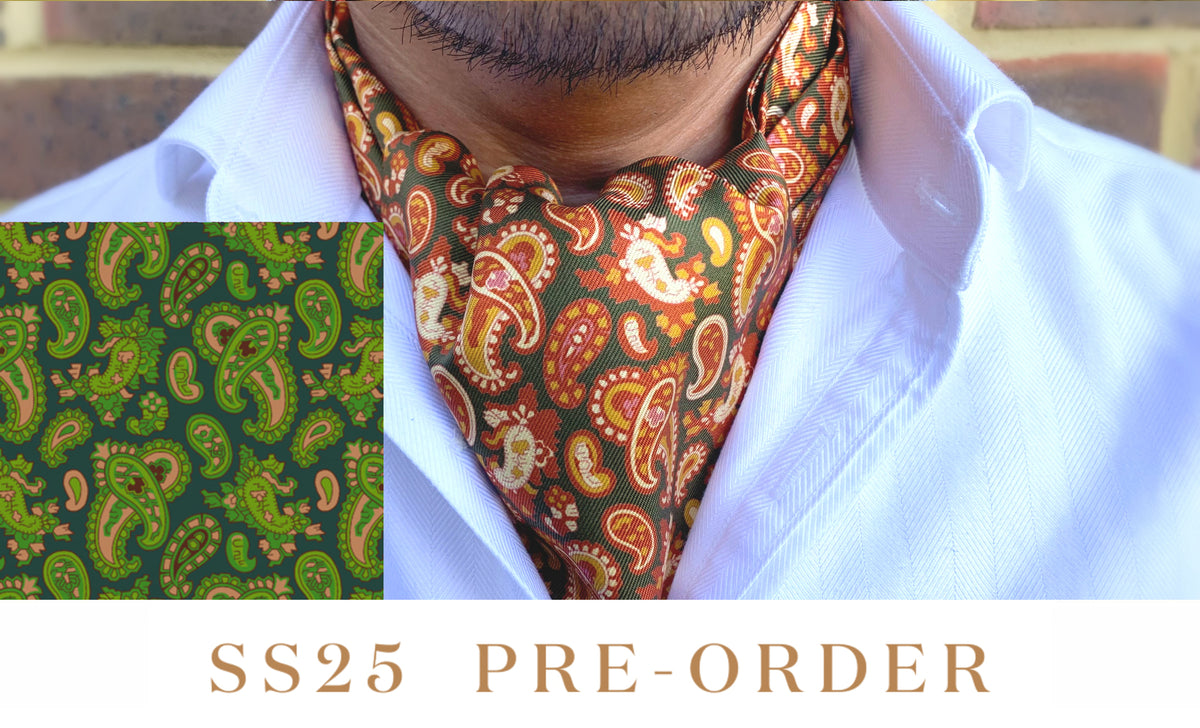 KELD - Printed Silk Day Cravat - Cravat Club London