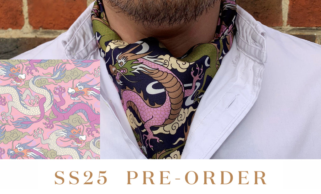 KIYO - Printed Silk Day Cravat - Cravat Club London
