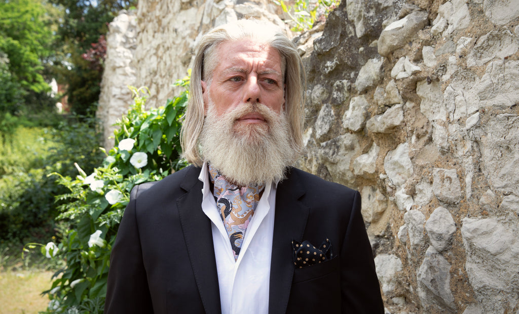 KURAOKAMI - Printed Silk Day Cravat - Cravat Club London