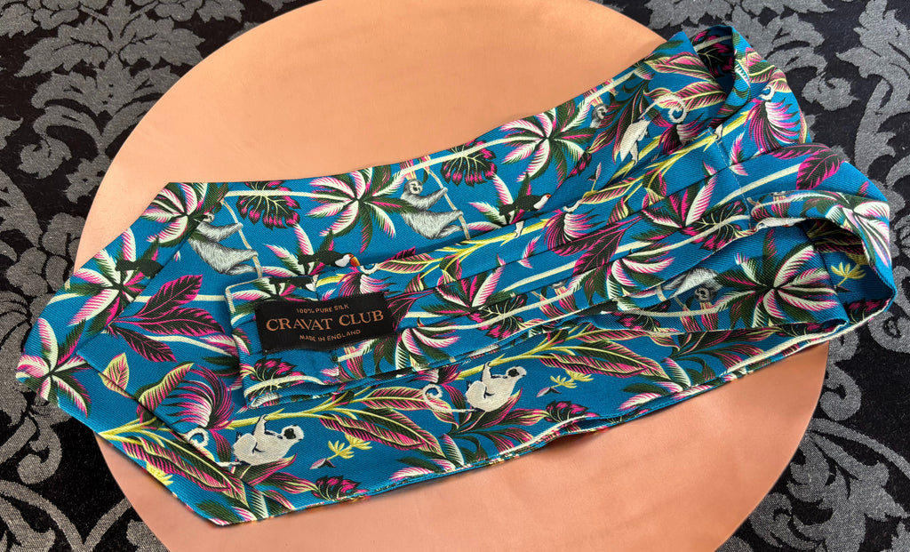 LARO - Printed Silk Day Cravat - Cravat Club London