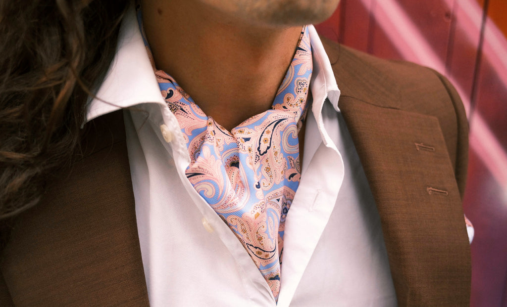 MAXIMILIAN - Printed Silk Day Cravat - Cravat Club London