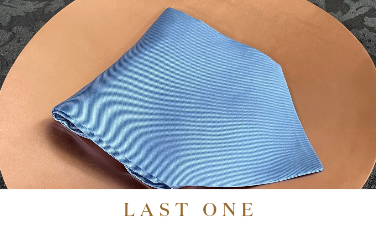 MAYA - Hand-Dyed Plain Light Blue Silk Day Cravat – Cravat Club