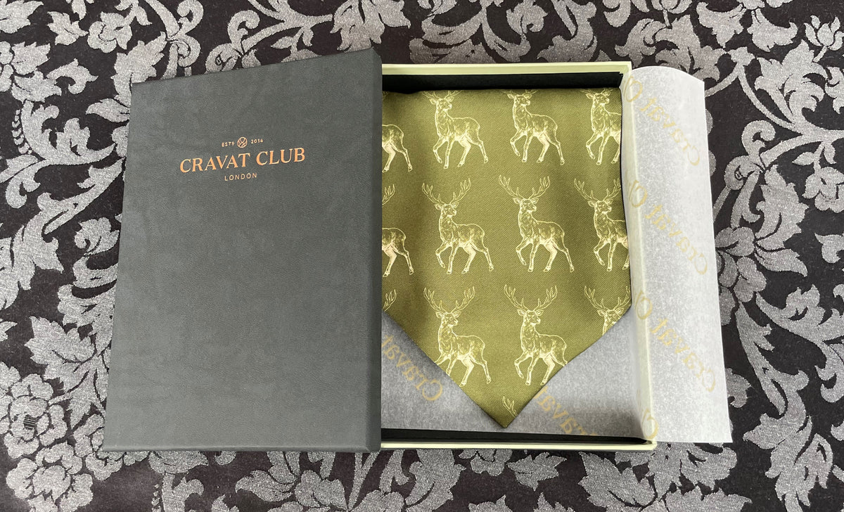 OISIN - Printed Silk Day Cravat - Cravat Club London