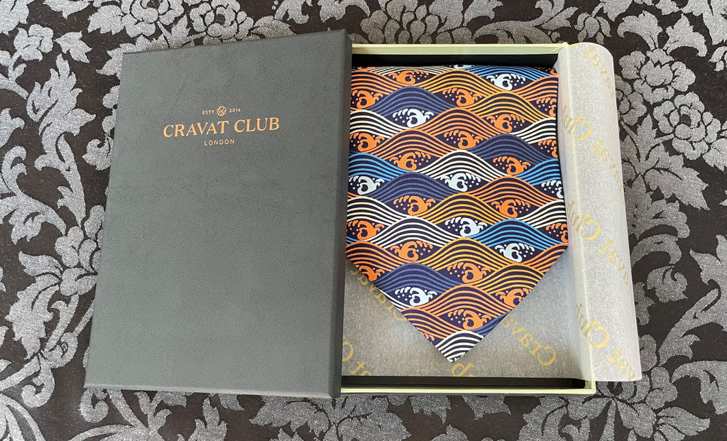 RENJI - Printed Silk Day Cravat - Cravat Club London