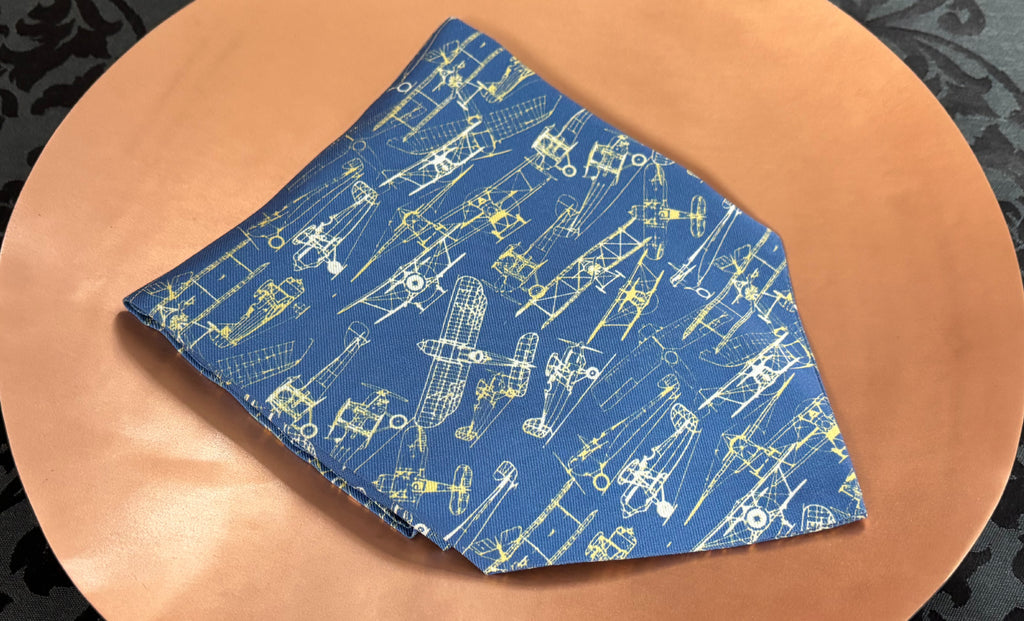RICKENBACKER - Printed Silk Day Cravat - Cravat Club London