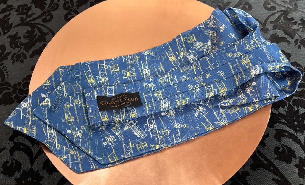 RICKENBACKER - Printed Silk Day Cravat - Cravat Club London
