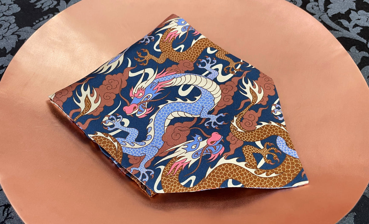 RYUTO - Printed Silk Day Cravat - Cravat Club London