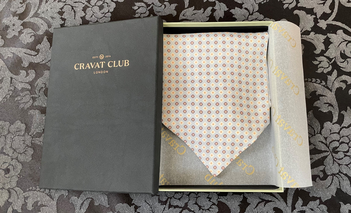 SAMUEL - Printed Silk Day Cravat - Cravat Club London