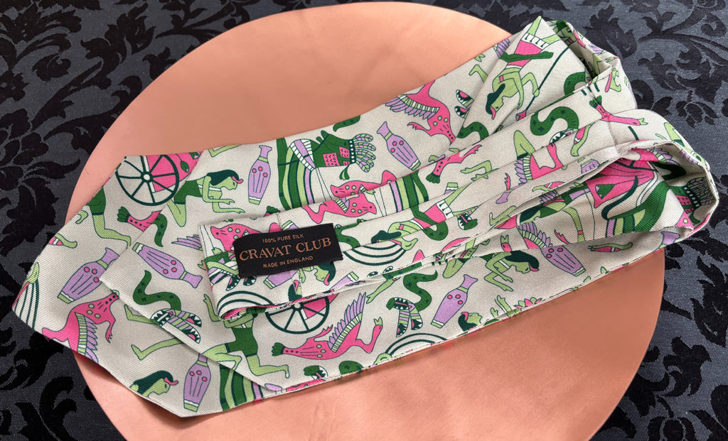 SETHI - Printed Silk Day Cravat - Cravat Club London