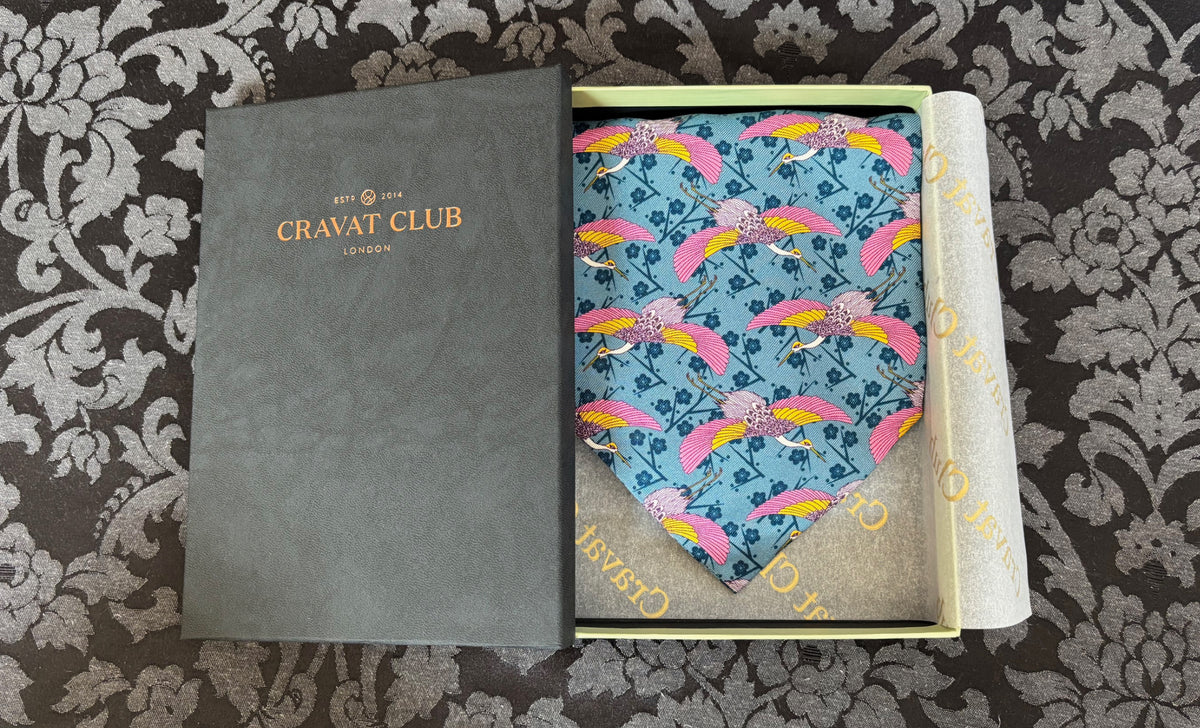 SHINICHI - Printed Silk Day Cravat - Cravat Club London