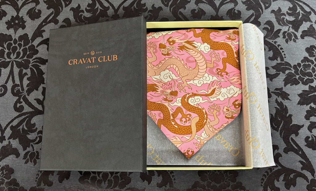 TATSUNOKO - Printed Silk Day Cravat - Cravat Club London