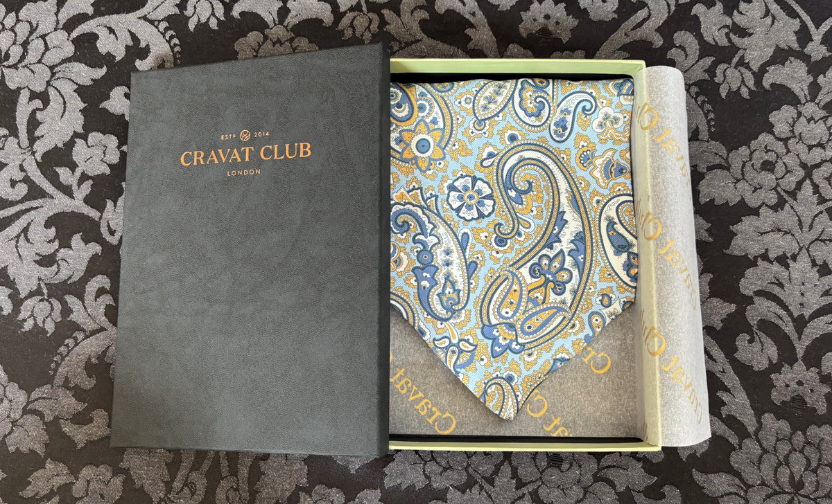 TOBIAS - Printed Silk Day Cravat - Cravat Club London