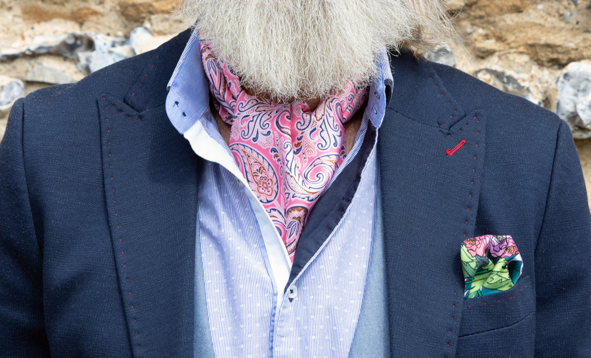 VIGGO - Printed Silk Day Cravat - Cravat Club London