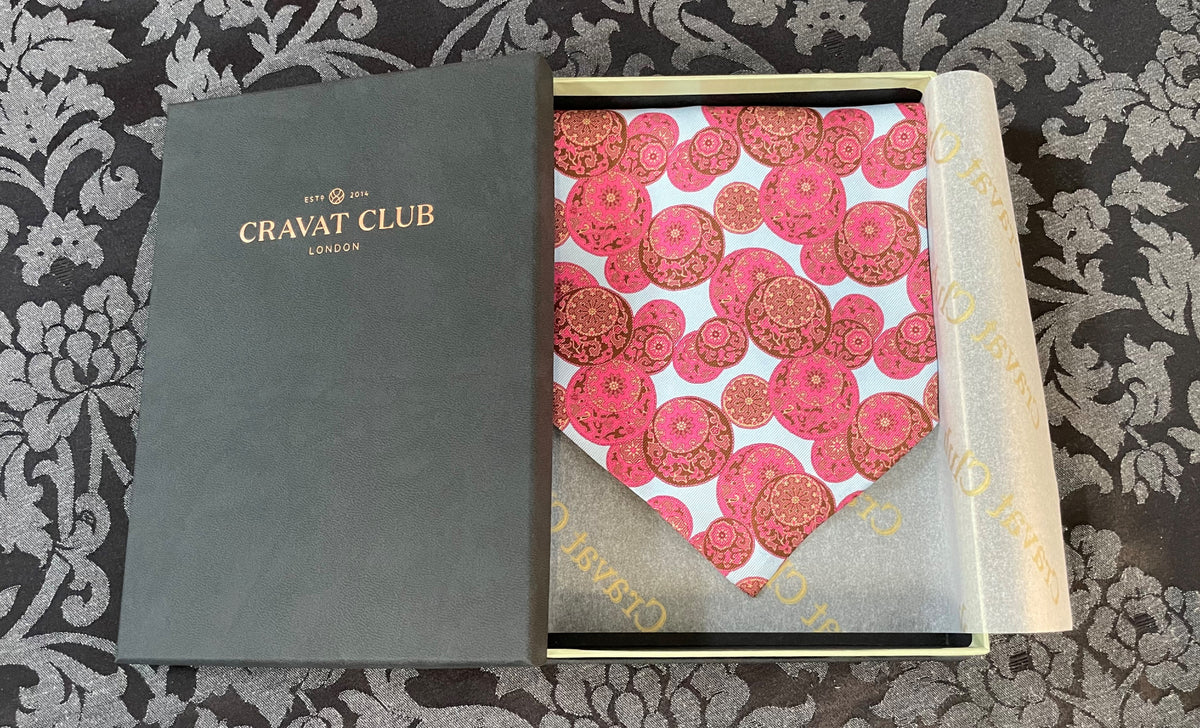 HAITAO - Printed Silk Day Cravat - Cravat Club London