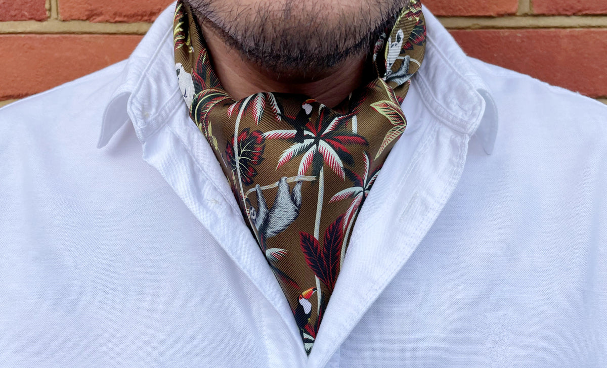 KOTI - Printed Silk Day Cravat - Cravat Club London