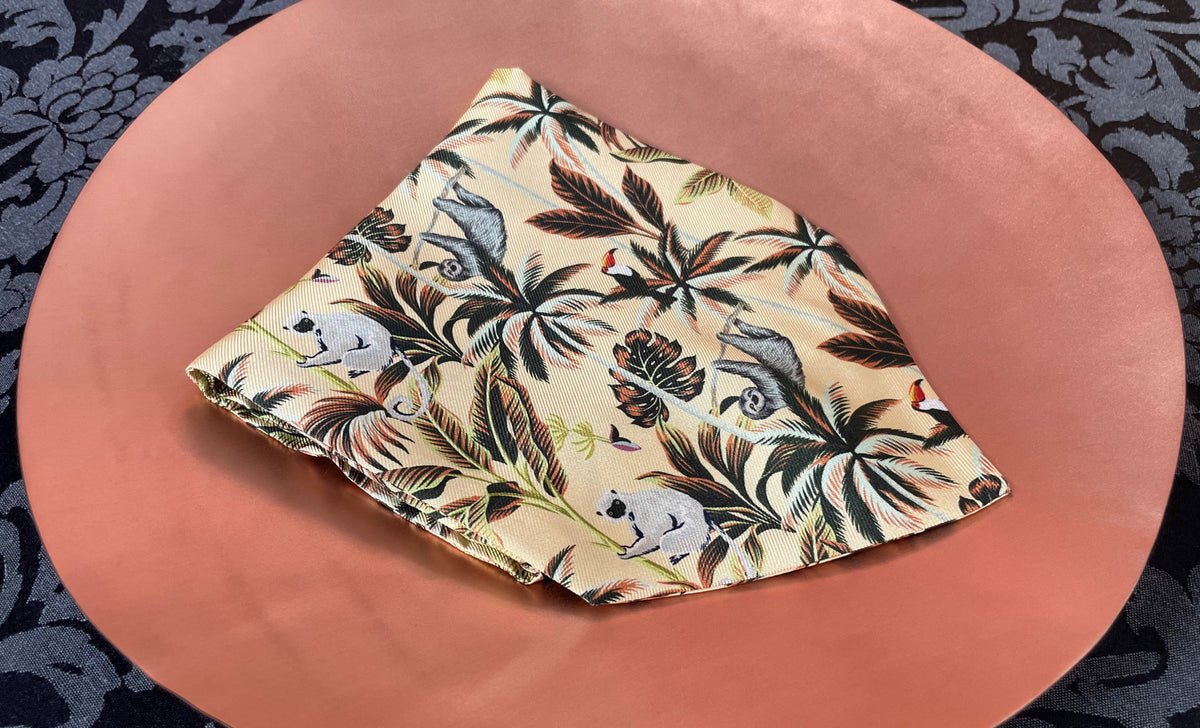 VALIN - Printed Silk Day Cravat - Cravat Club London