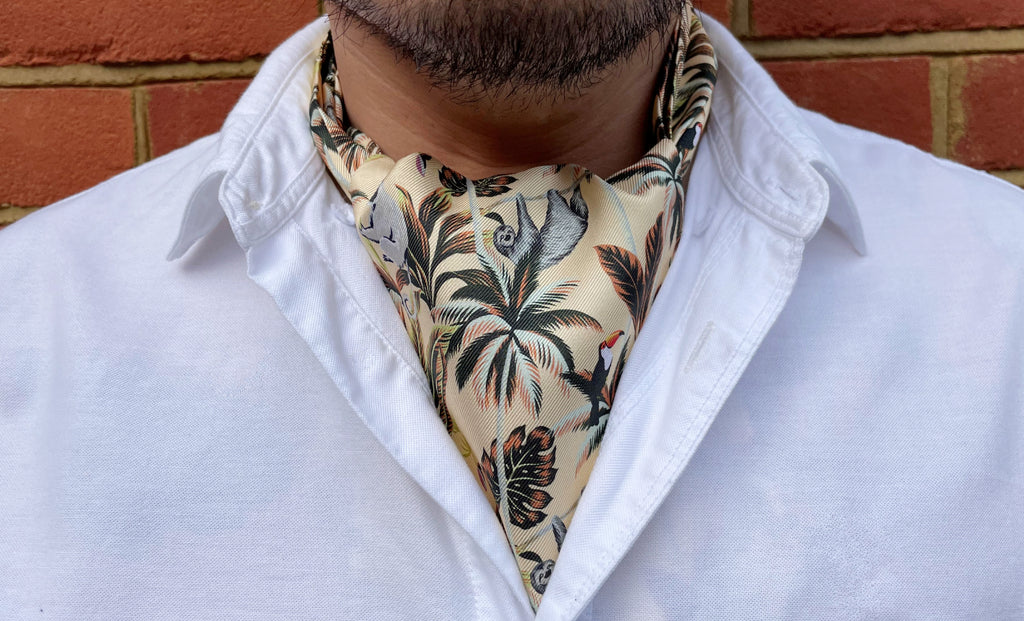 VALIN - Printed Silk Day Cravat - Cravat Club London