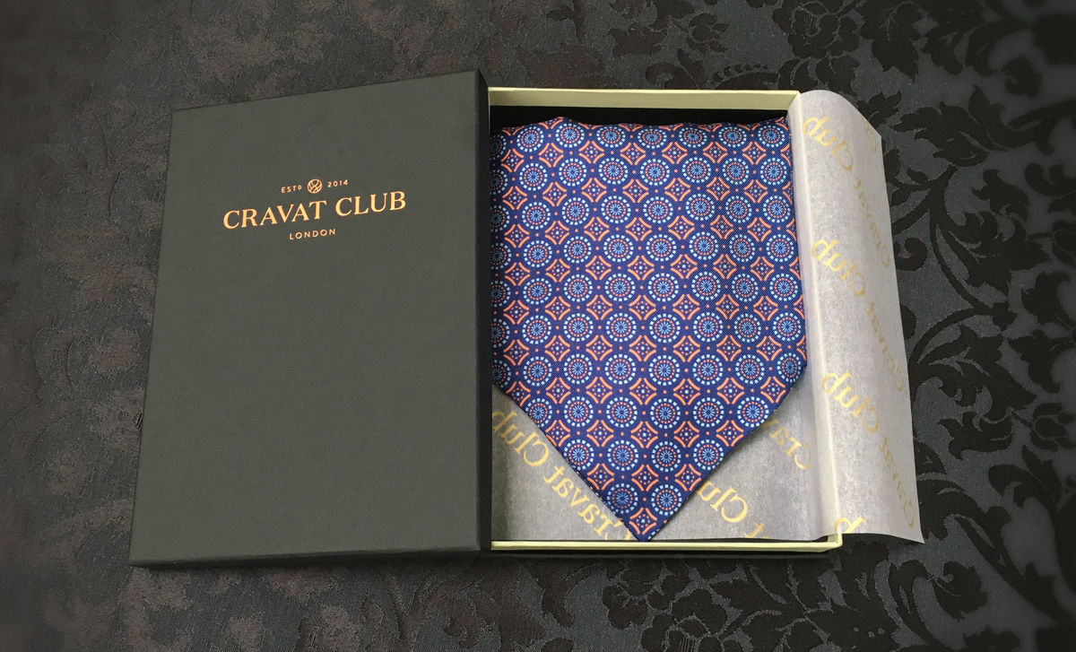 AUSTEN - Printed Silk Day Cravat - Cravat Club London