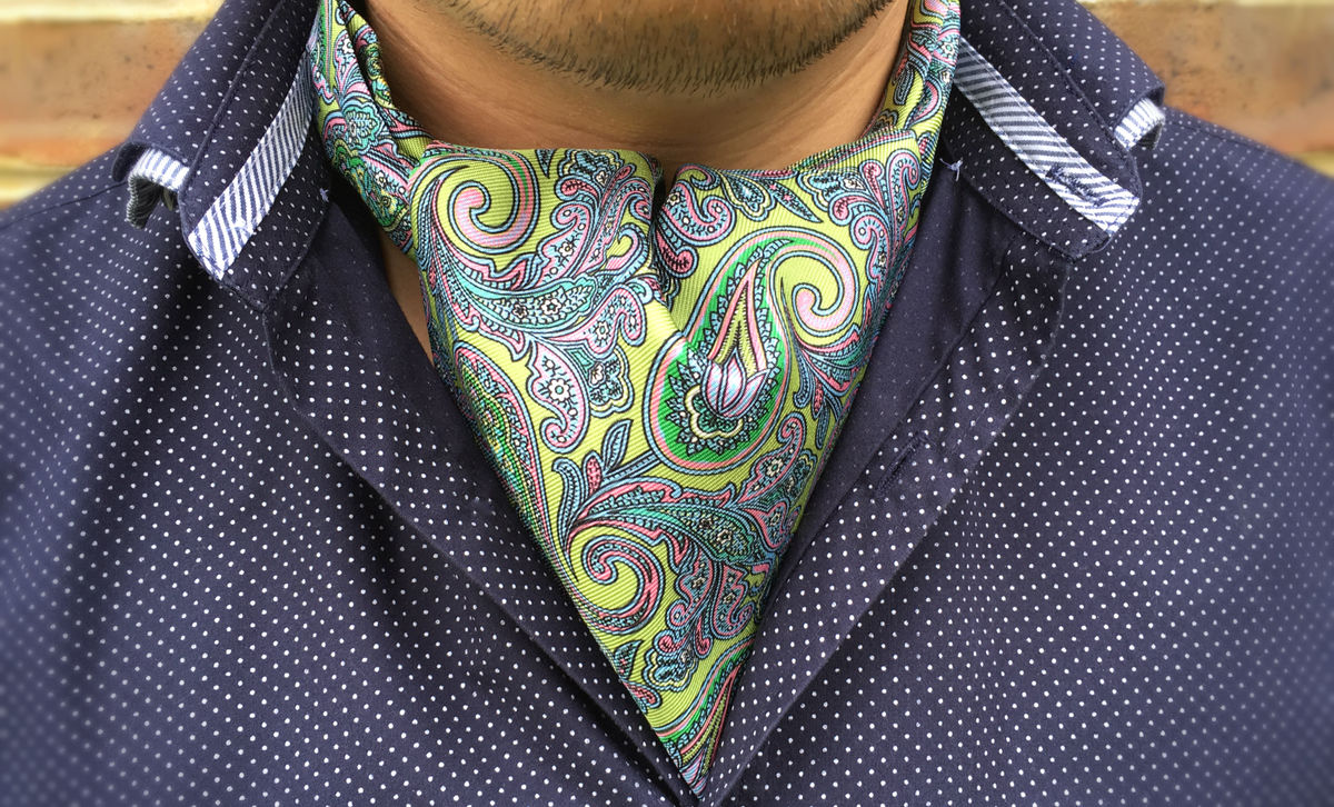 BRODY - Printed Silk Day Cravat - Cravat Club London