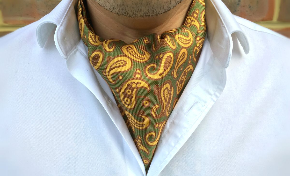 BRYN - Printed Silk Day Cravat - Cravat Club London