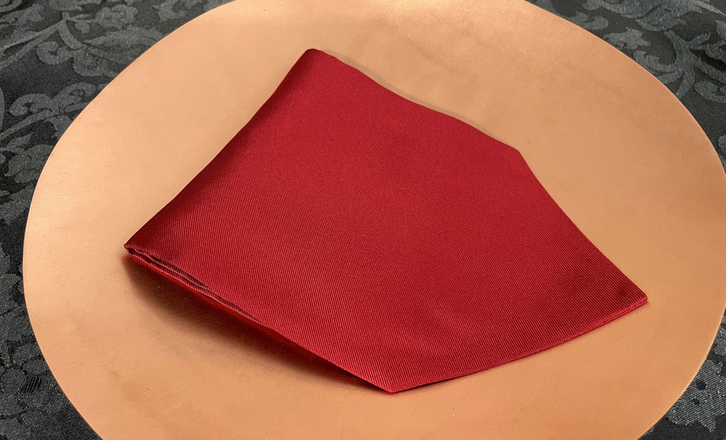 FIREBRICK - Hand-Dyed Plain Red Silk Day Cravat – Cravat Club
