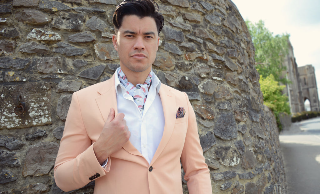 HIROTO - Printed Silk Day Cravat - Cravat Club London