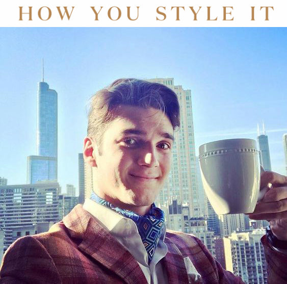 IKE - Woven Silk Day Cravat - Cravat Club London