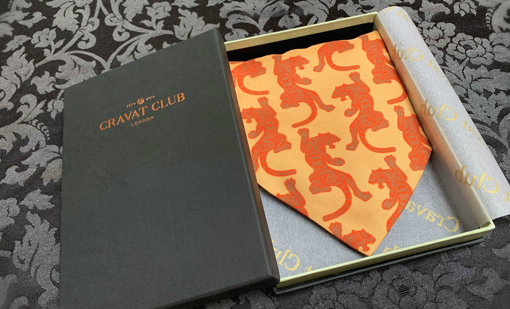 INDIA - Printed Silk Day Cravat - Cravat Club London