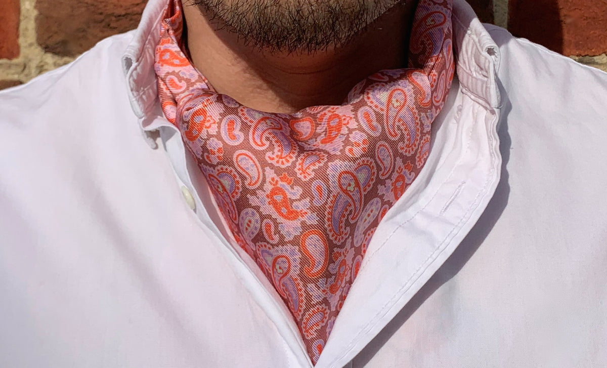 JOSHUA - Printed Silk Day Cravat - Cravat Club London