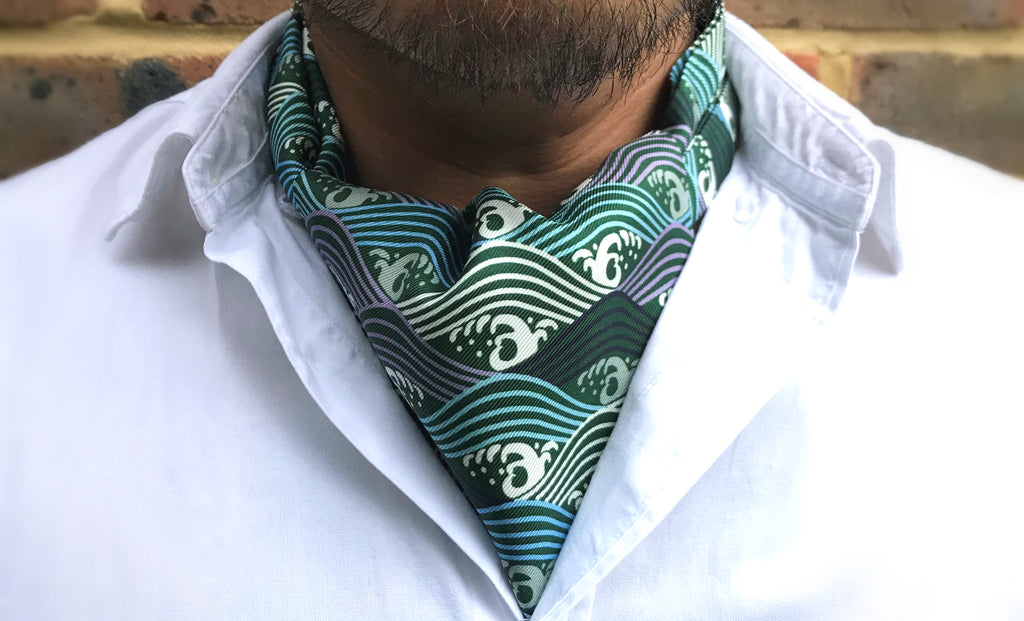 KAI - Printed Silk Day Cravat - Cravat Club London