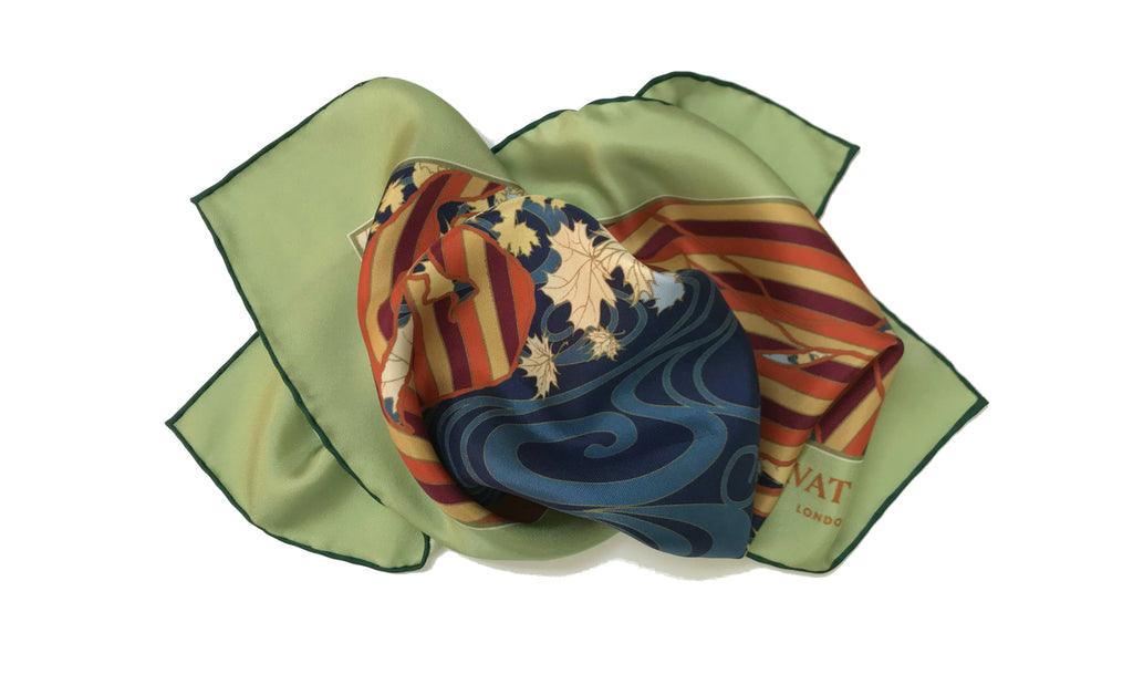 KISSHO - Printed Silk Pocket Square - Cravat Club London